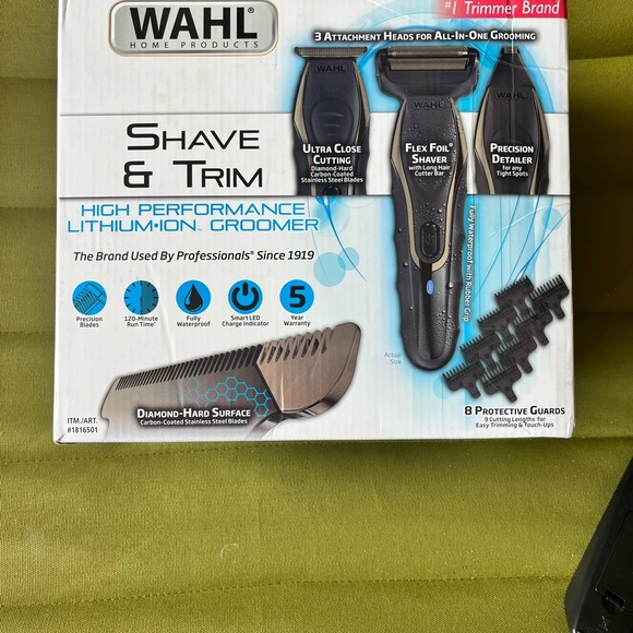 Wahl | Grooming | Nib Wahl Shave And Trim Lithium Ion High Performance ...